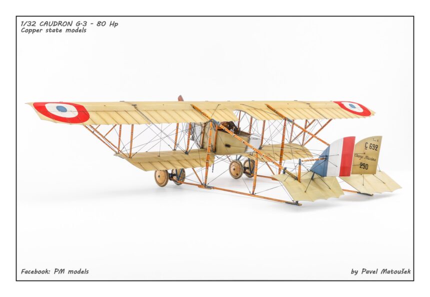 Caudron G3 French WW1 Biplane Scale Model - not-TOYS