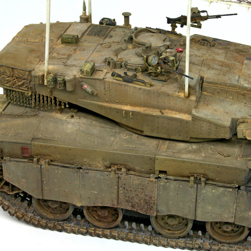 Merkava 3 Baz, Gaza 2023 | 1:35 scale pro-built model for sale - not-TOYS
